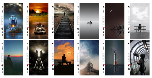 MOBILE PHONE BACK STICKER SKIN 3D 6PA,8PA Luminous & more